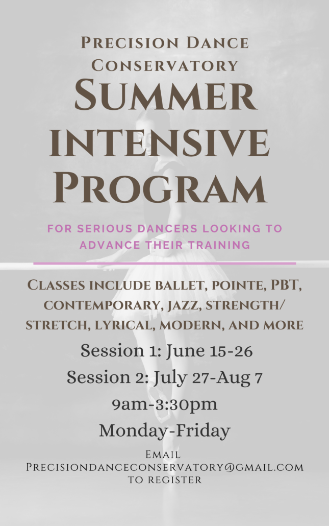 Summer Intensive 2020 – Precision Dance Conservatory